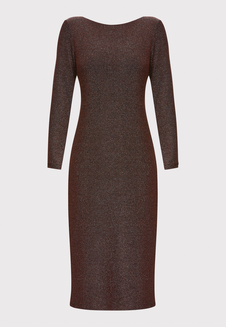 Jamie Copper Shimmer Dress – Helen McAlinden